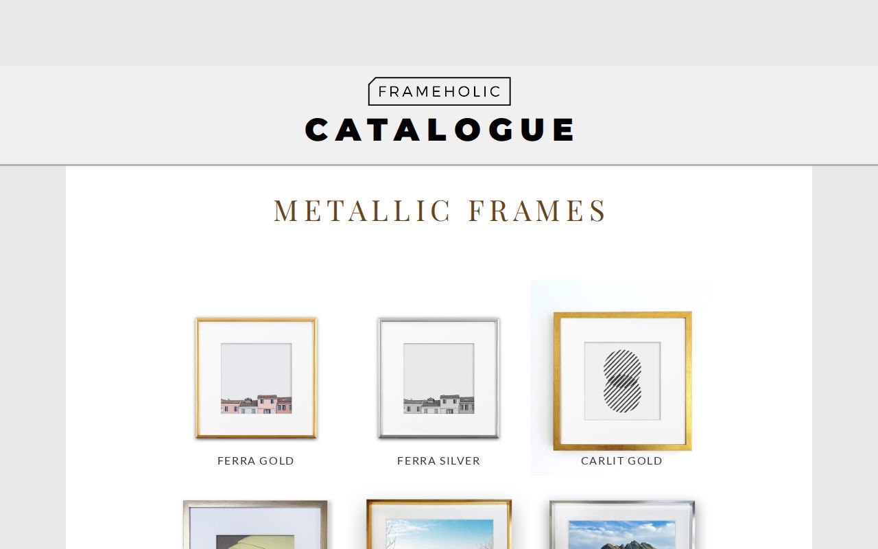 Metallic Frames | Frameholic Catalogue